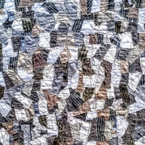 Mosaic Patchwork Fabric Art Quilting Tutorial, PDF Tutorial, Instant ...