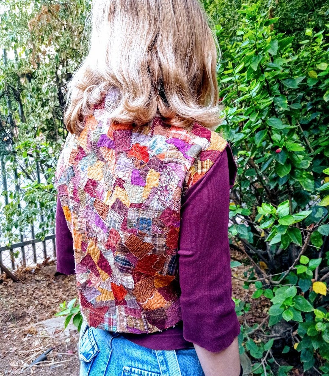 Lined Reversible Patchwork Vest Sewing Tutorial PDF Tutorial | Etsy