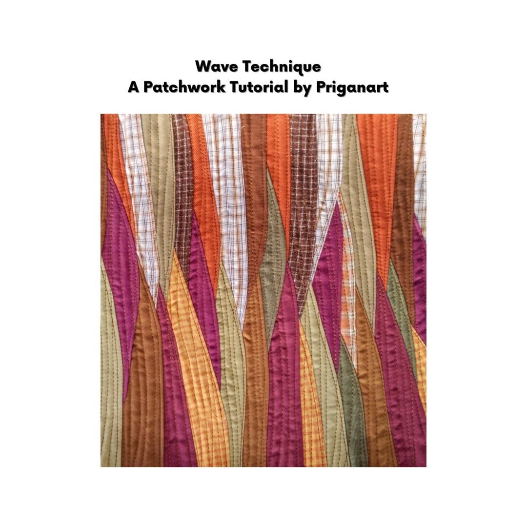 Wave Landscape Patchwork Tutorial, PDF Tutorial, Instant Download - Etsy