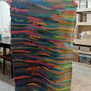 Large Wave Landscapes, Patchwork Tutorial, PDF Tutorial, Instant ...