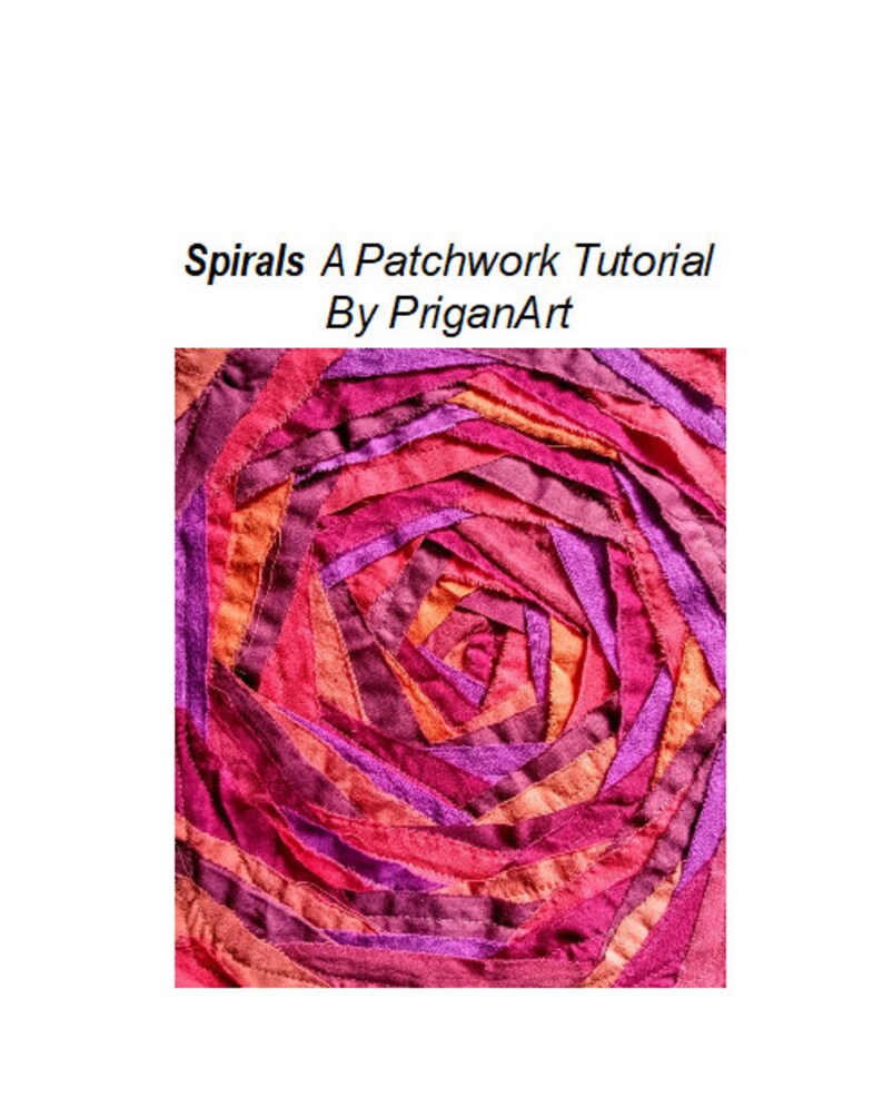 Spirals A Patchwork Tutorial. PDF Tutorial Instant Donwload - Etsy