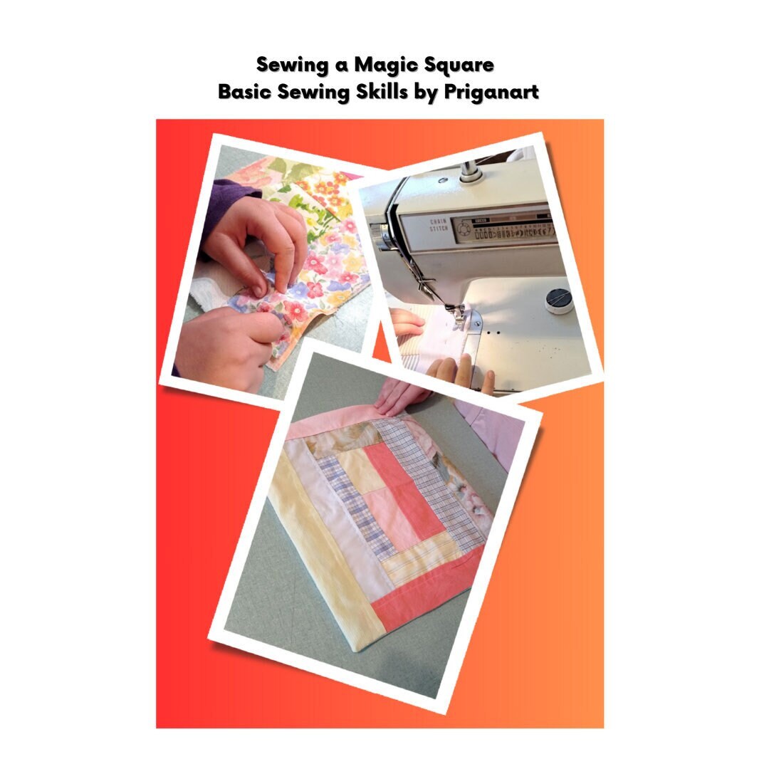 Sewing a Magic Square, Basic Sewing Skills Tutorial, PDF Tutorial ...