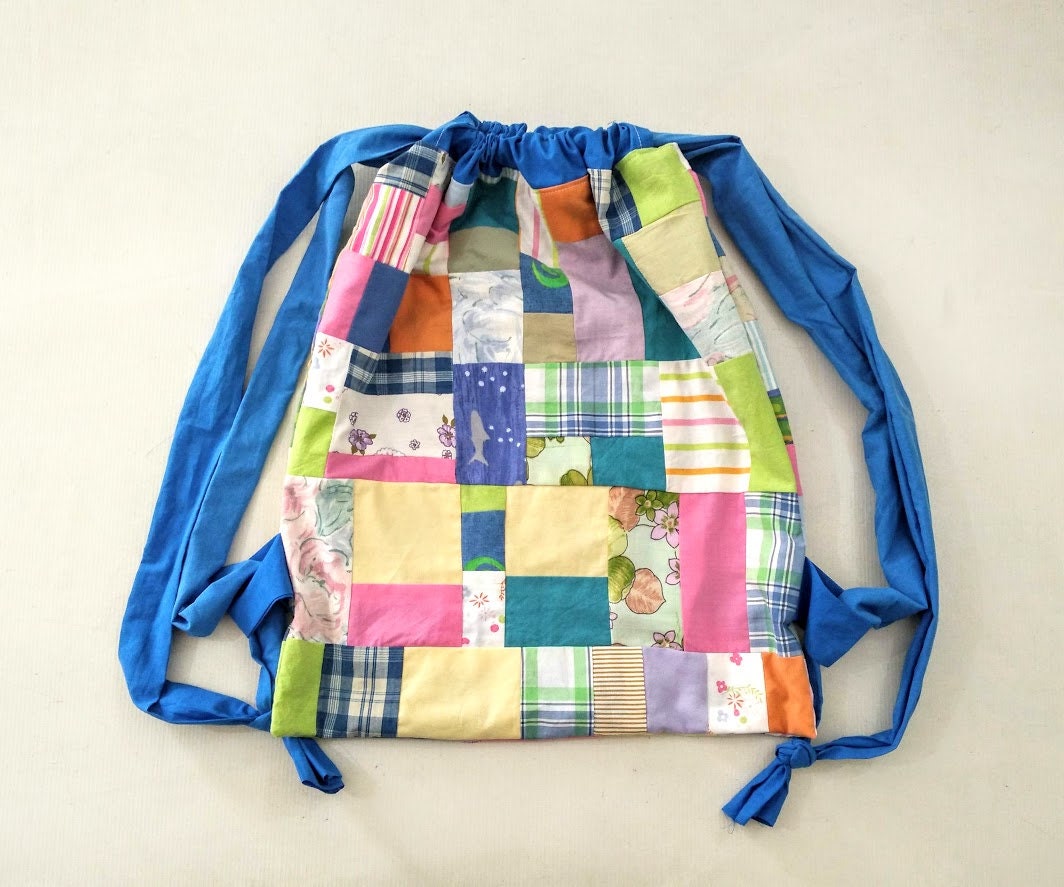 Fabric Drawstring Backpack Sewing Tutorial PDF Tutorial - Etsy Israel