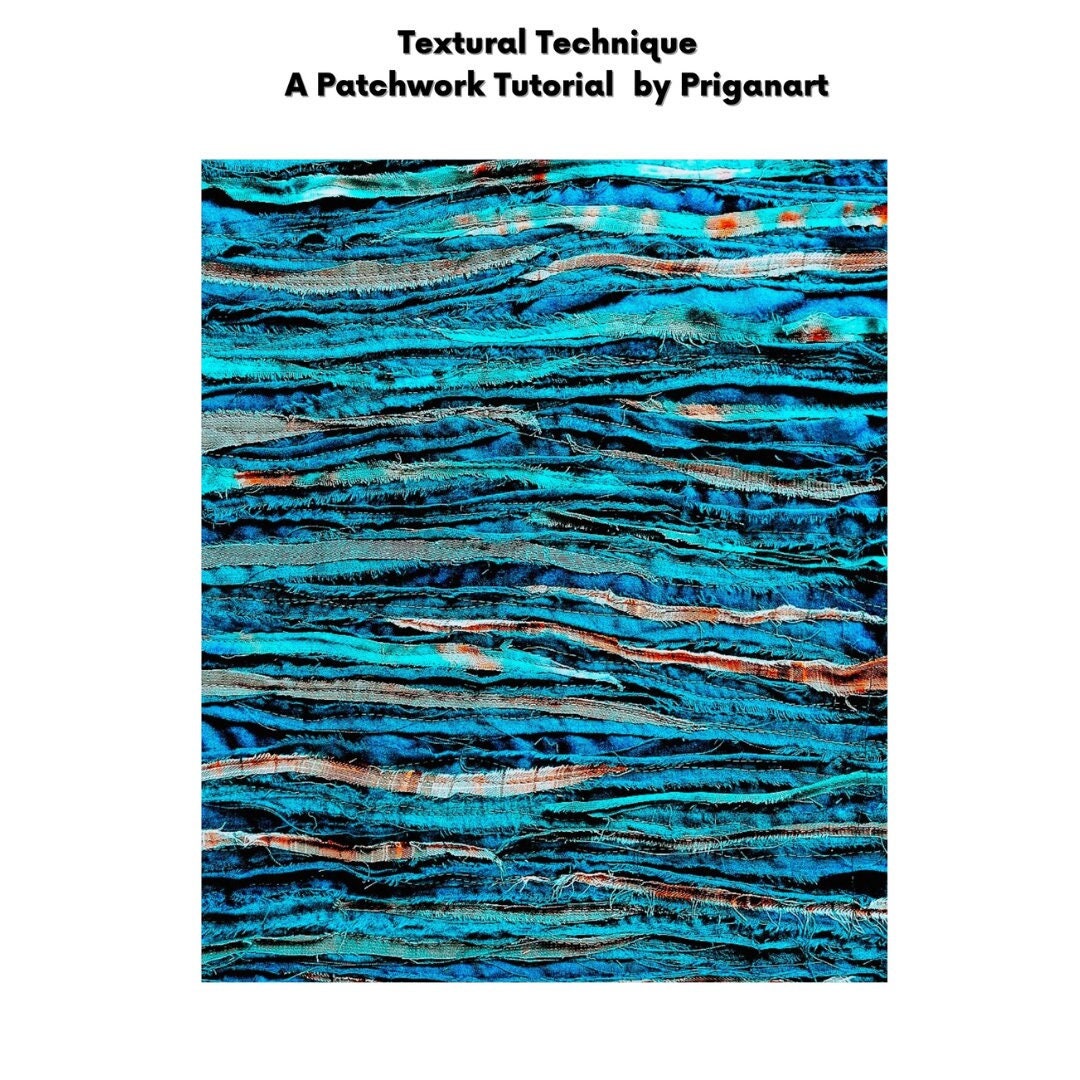 Textural Technique, Landscape Patchwork Tutorial, PDF Tutorial, Instant ...