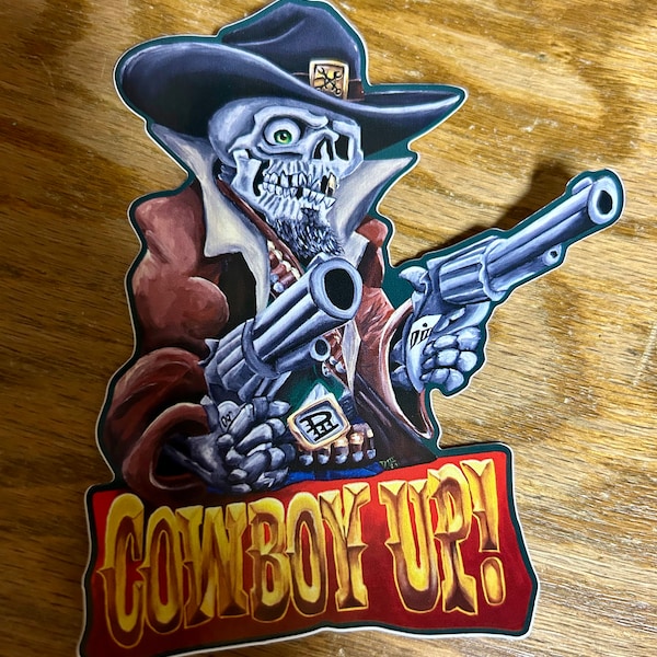 Cowboy up Sticker - Etsy