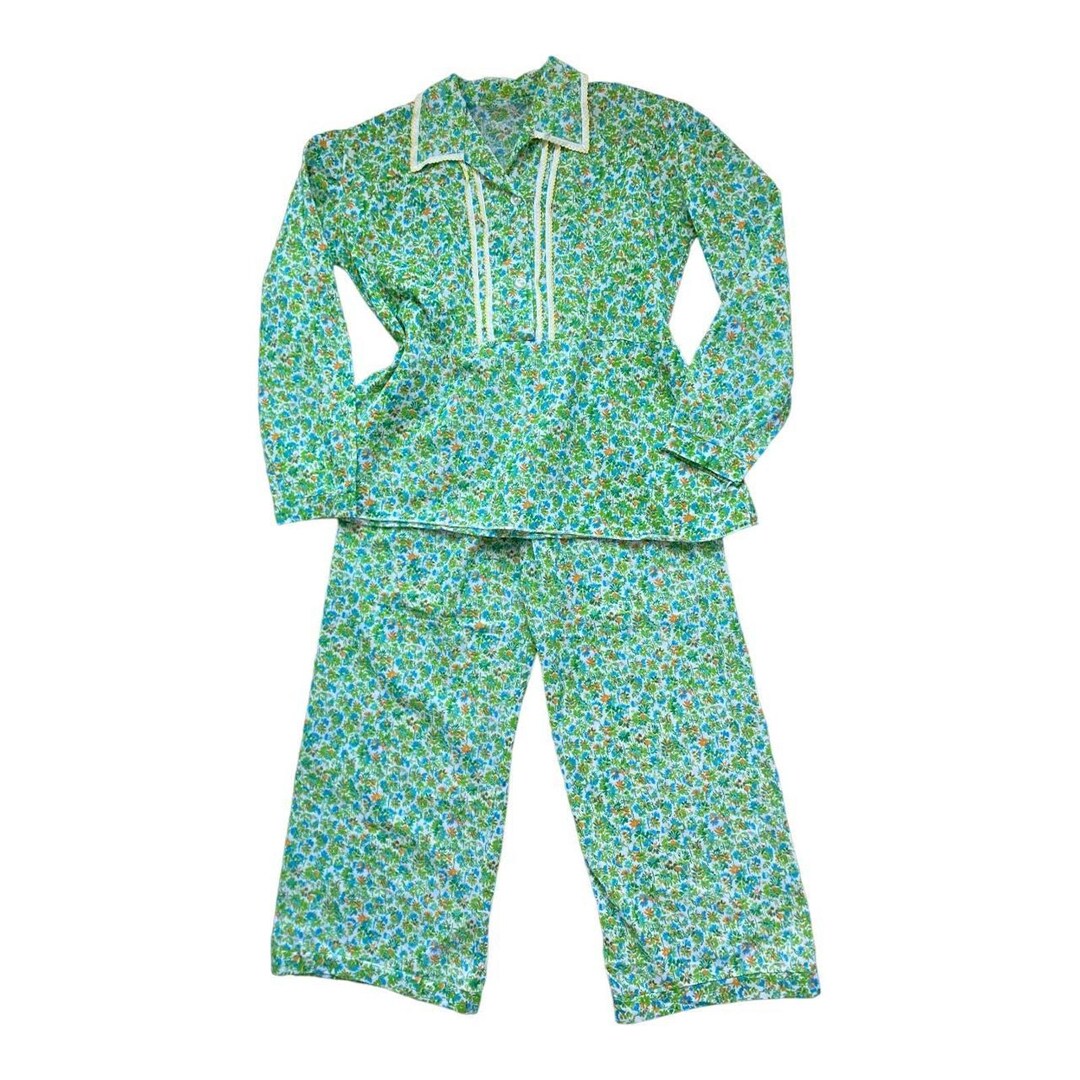Vintage 1970s Pajama Set - Etsy