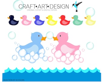Rubber Duck Clipart Digital Clip Art Personal and - Etsy