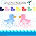 Rubber Duck Clipart - Digital Clip Art - Personal and Commercial Use ...