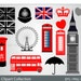 London Clipart- British City Clip Art. Great Britain, England. UK ...