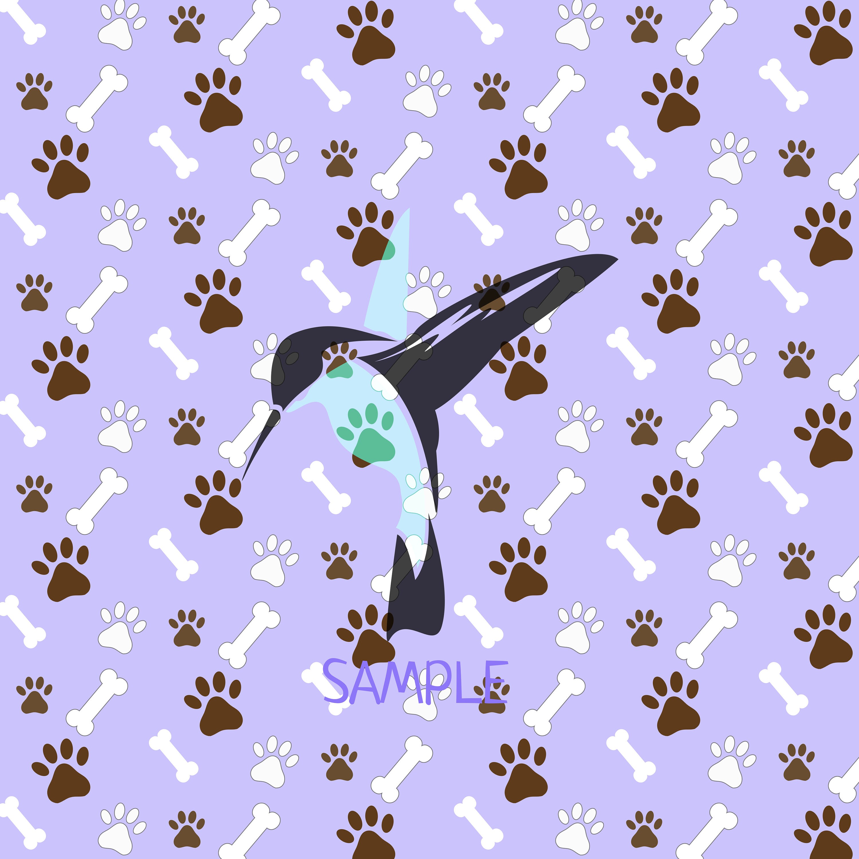 Digital Paper Pack - Paw Prints and Dog Bones . Animal Prints . Instant ...