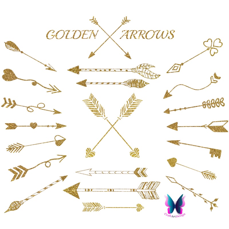 Glitter Arrows - Etsy