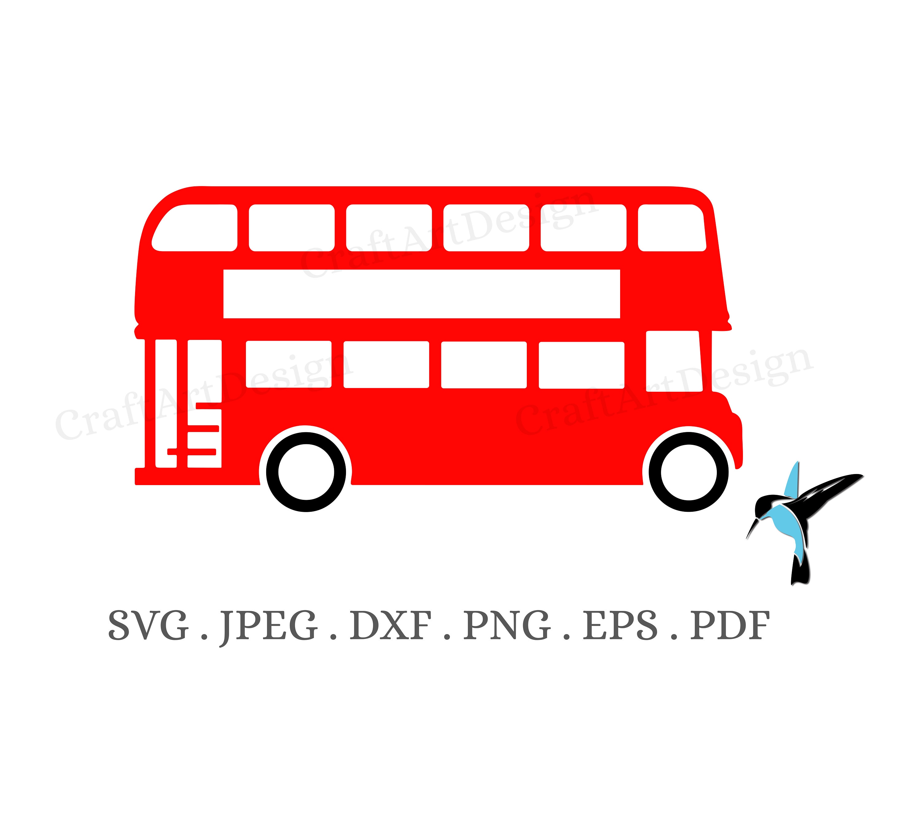 London Bus SVG, Red Bus SVG, London Bus Clipart, Britain Clipart ...