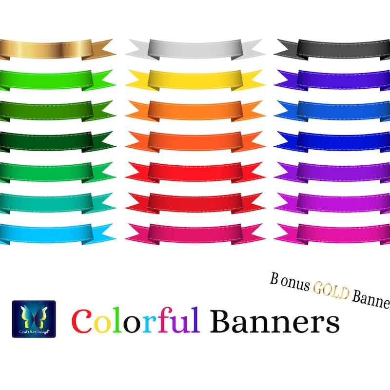Banner Clip Art - Etsy