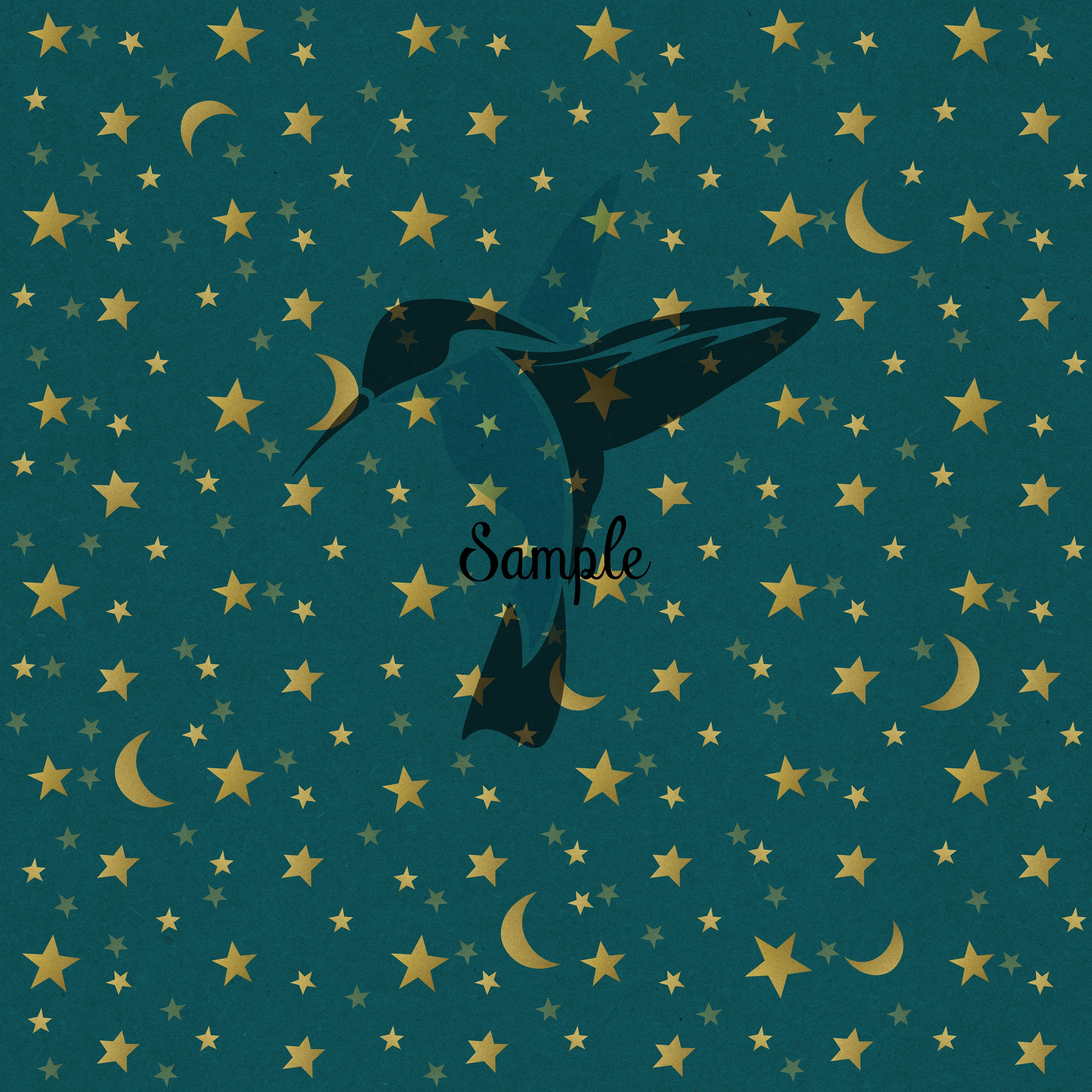 Digital Paper Pack - Celestial Kraft Paper - Gold Moon and Stars ...