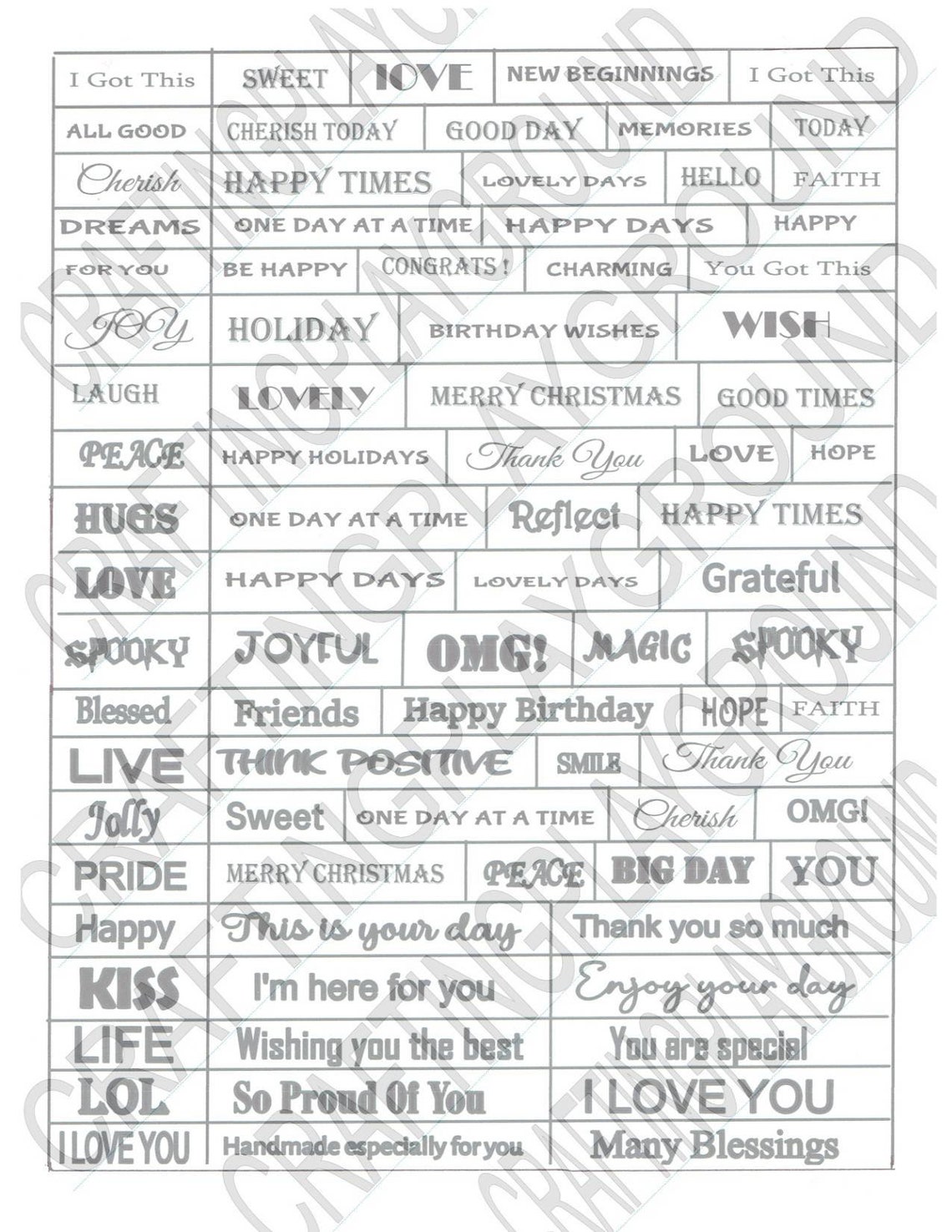 Sentiment Word Just A Word Instant Digital Printable Pdf Jpg Sentiment Word Just A Word Instant Digital Printable Pdf Jpg