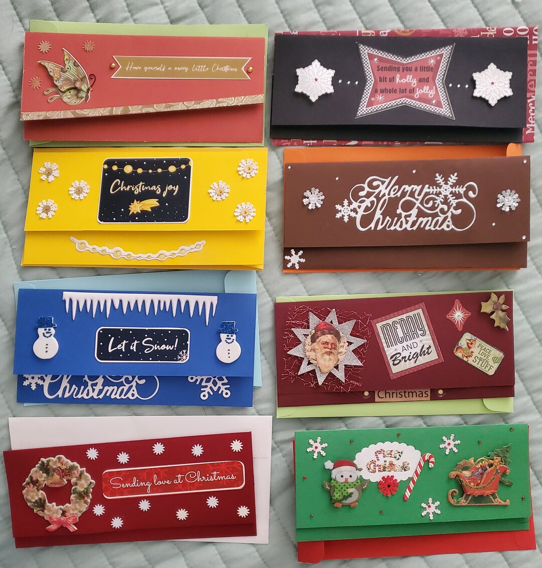 Christmas Money Gift Cards Set of 3 - Etsy