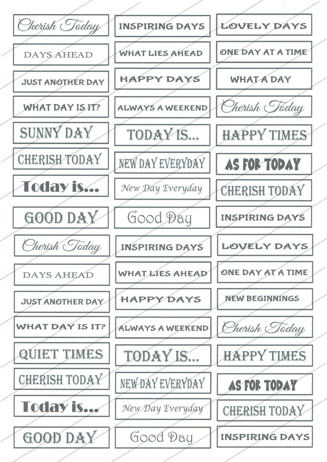 Digi Words / What A Day/ With Bonus Instant Digital Download - Etsy