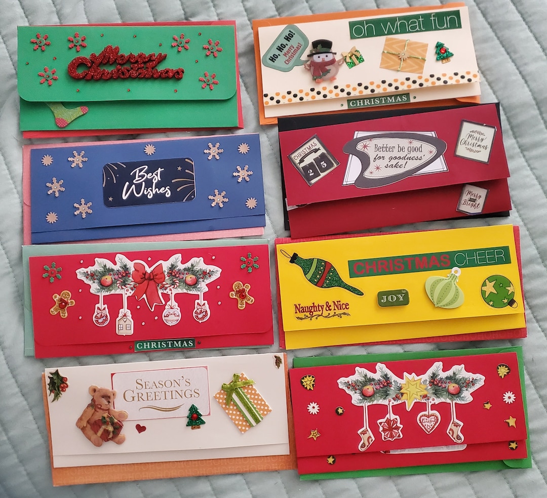 Christmas Money Gift Cards Set of 3 - Etsy