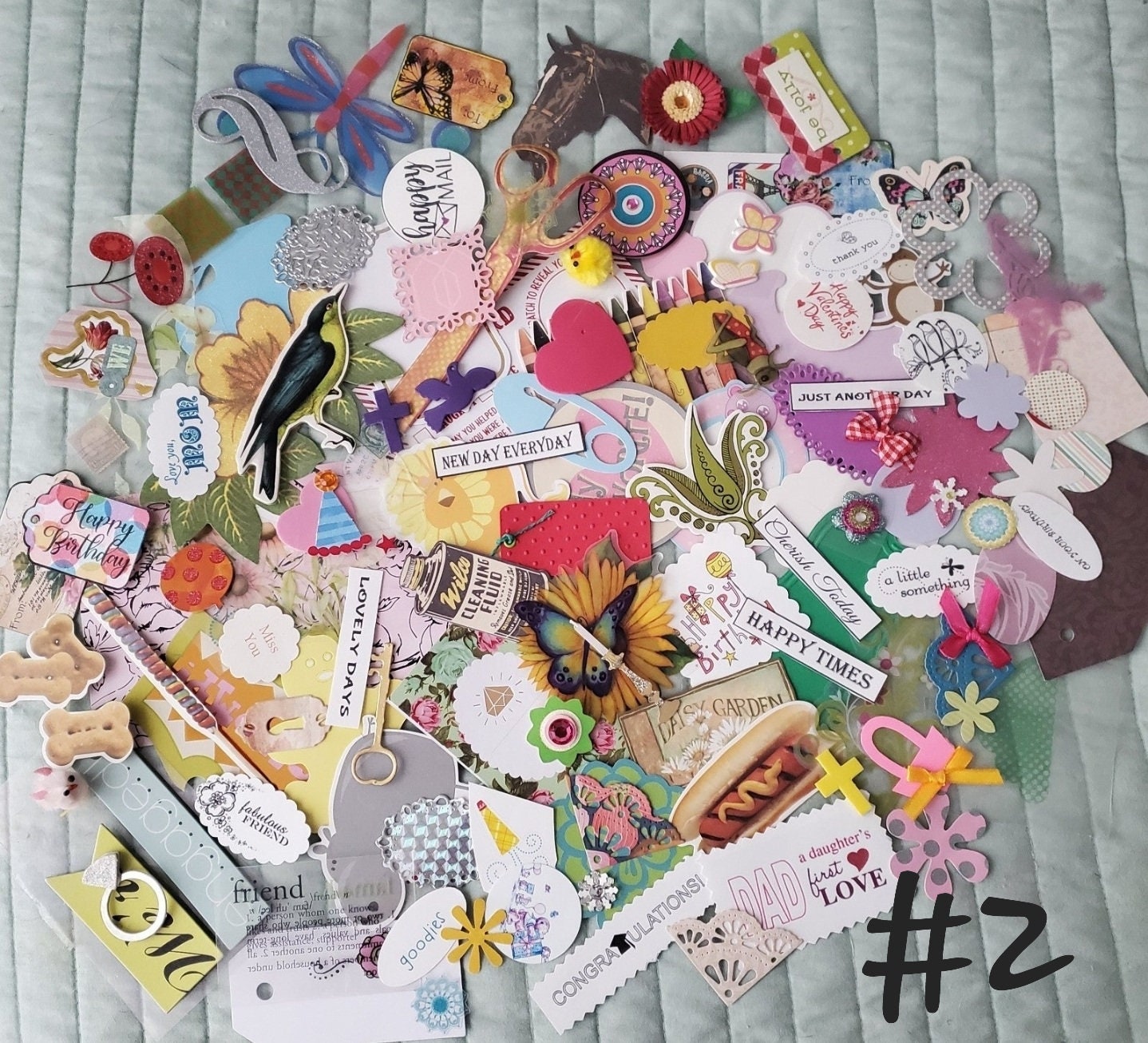 Papercraft Grab Bag Bits and Pieces - Etsy
