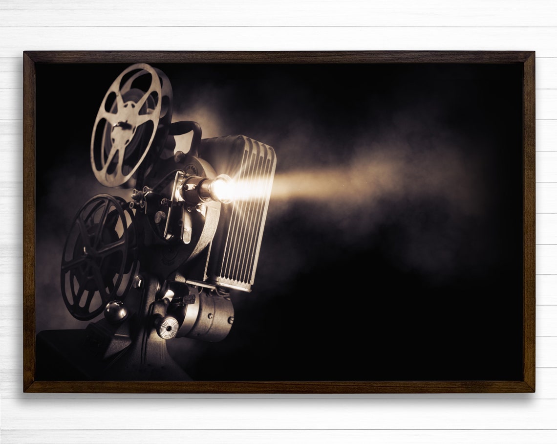Movie Cinema Wall Decor Projector With Reels Film Strip | Etsy