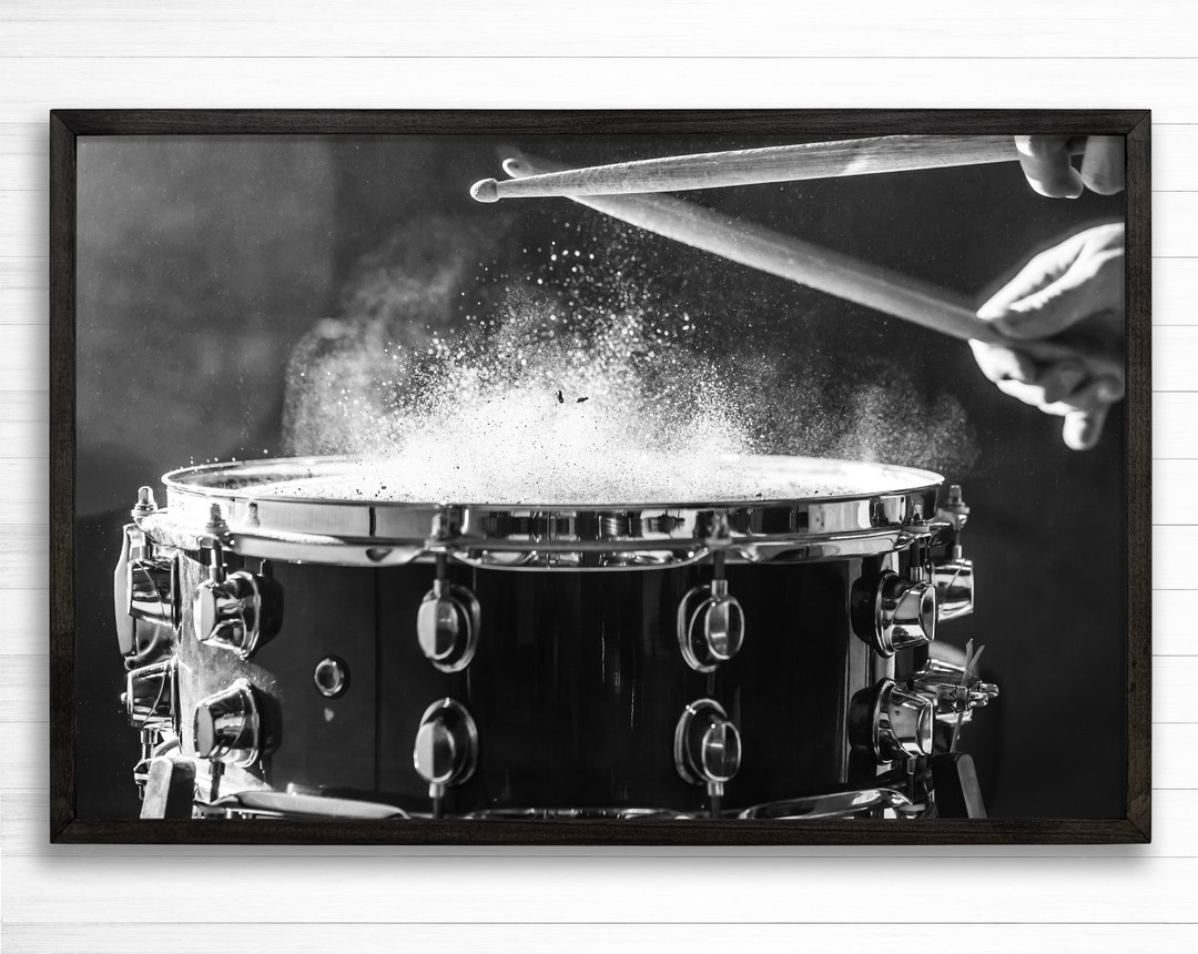 Drum Wall Art | Music Studio Wall Decor | Musician Drummer Gift ...