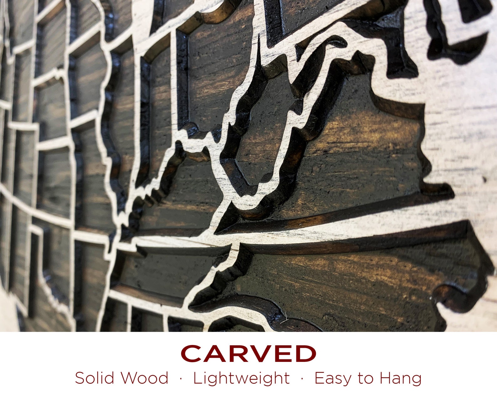 Map of the United States of America Wood Wall Art US Map Home | Etsy