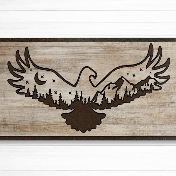 Carved Wood Eagle - Etsy