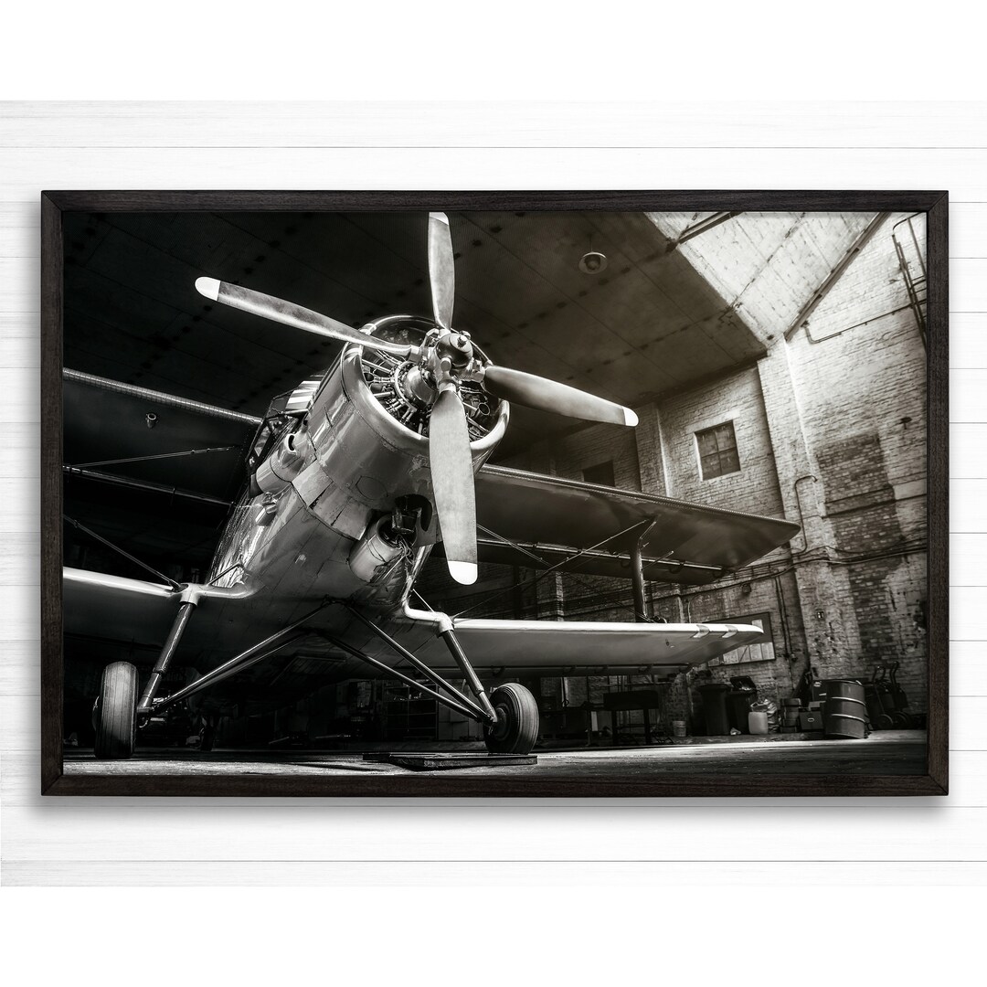 Vintage Airplane Wall Art | Home Wall Decor | Office Decor | Old ...