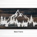 Mountain Wall Art Cabin Art Nature and Tree Art Mountain - Etsy