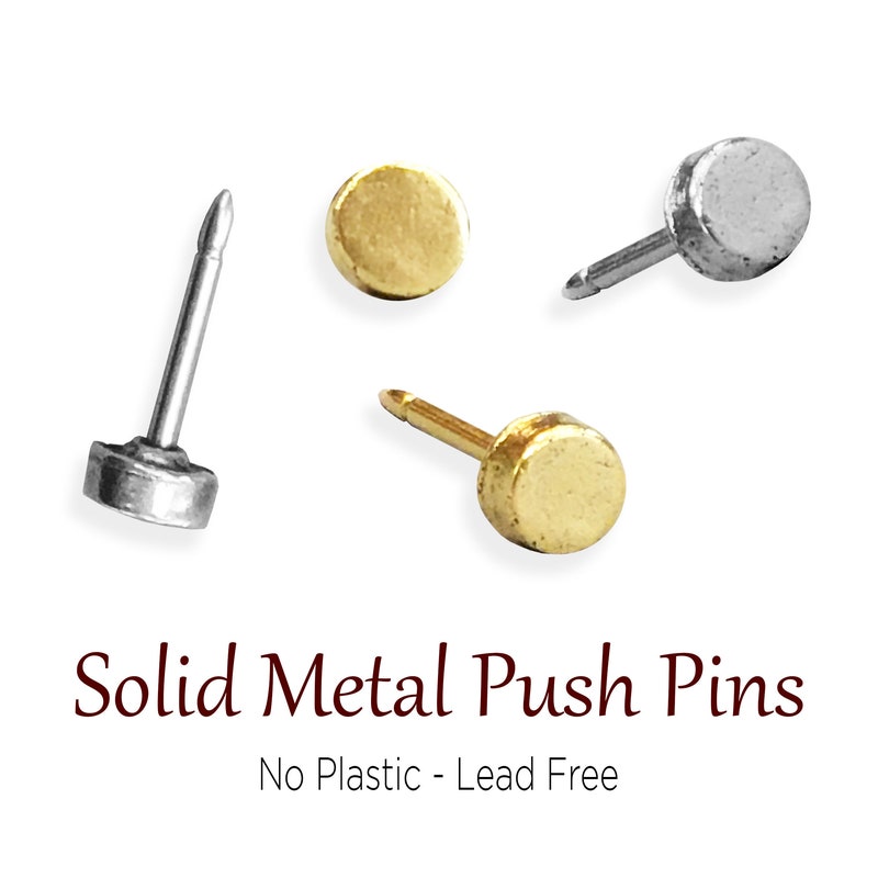Gold Push Pin - Etsy