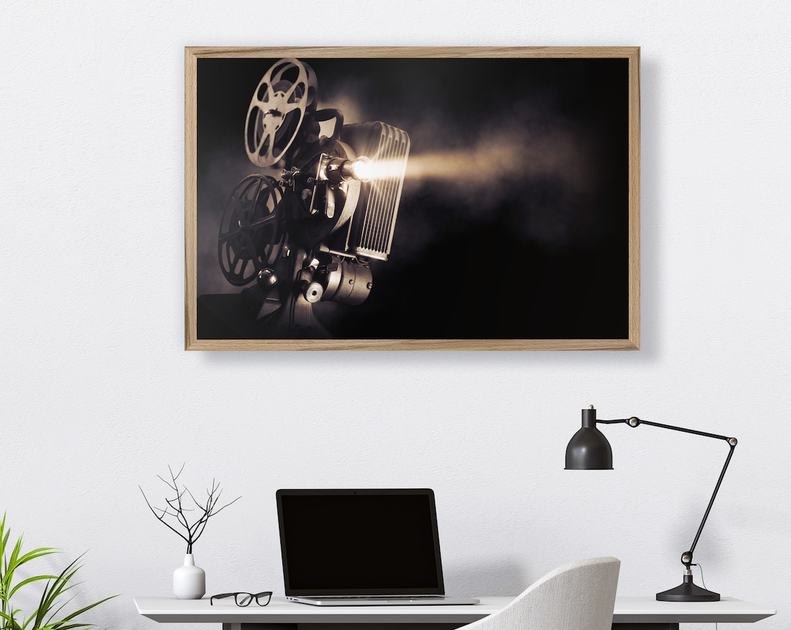 Movie Cinema Wall Decor Projector With Reels Film Strip | Etsy