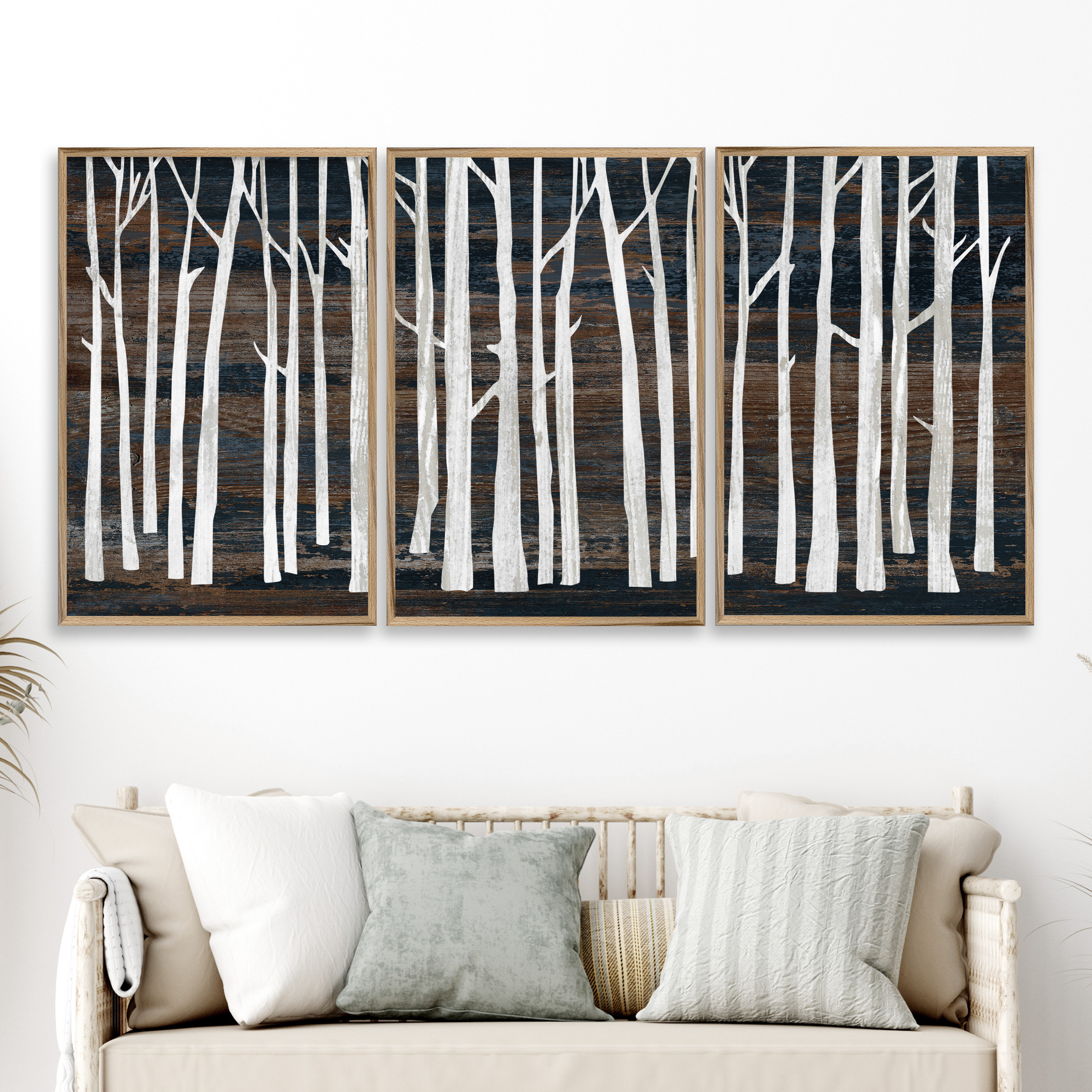 Birch Tree Art Border For Publisher