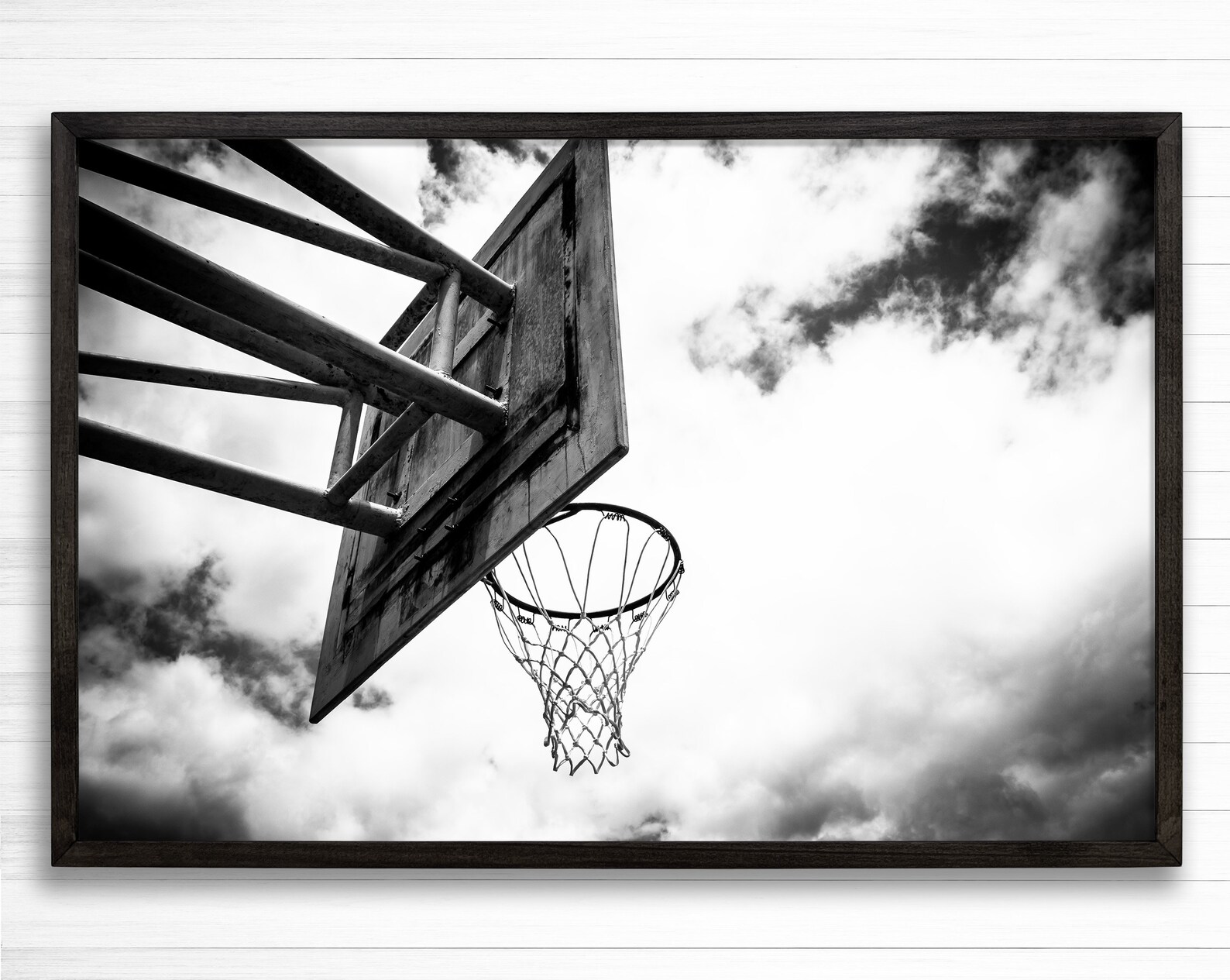 Basketball Hoop Wall Decor | Abstract Basketball Art | Framed Canvas ...