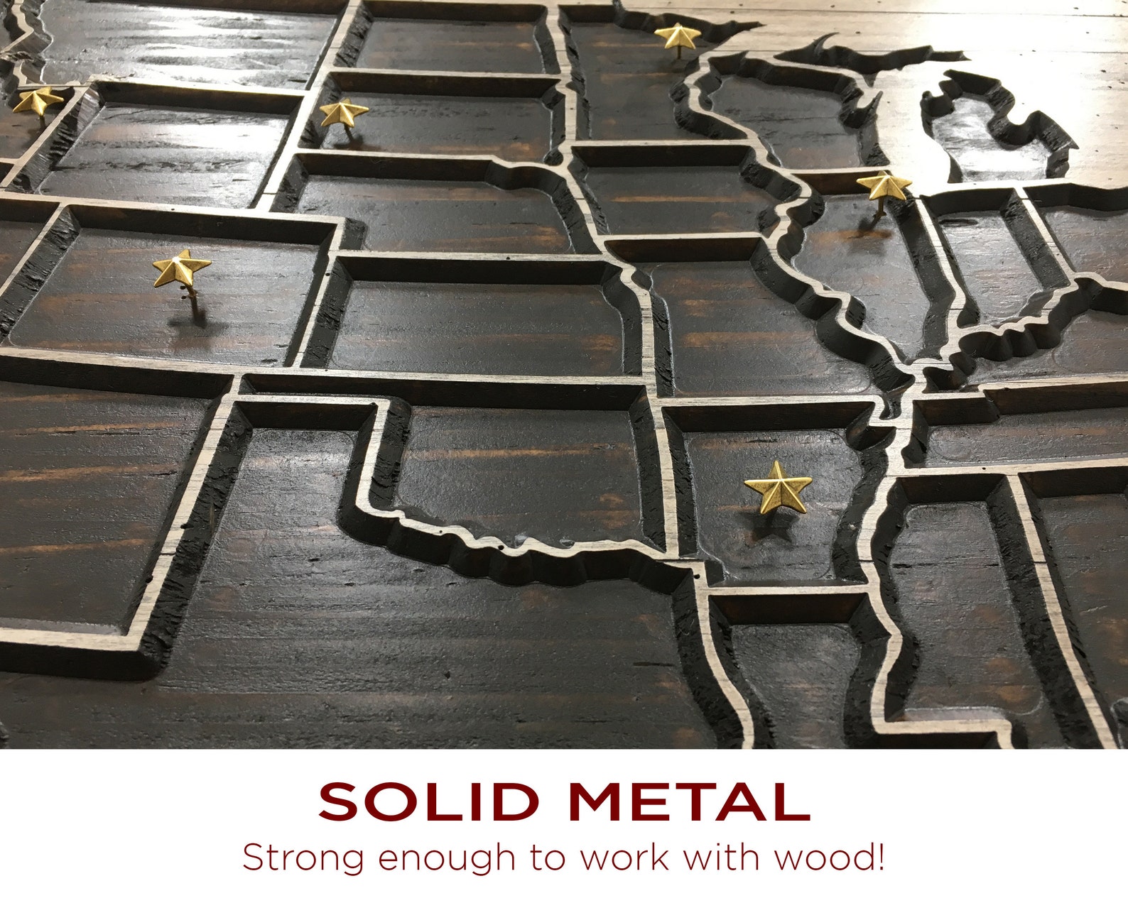 Gold & Silver Star Push Pins Push Pin of Star Golden Antique - Etsy