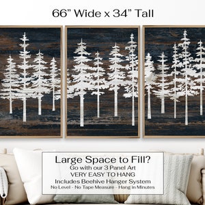 Pine Tree Forest Wall Art Evergreen Trees Mountain Art - Etsy
