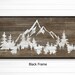 Mountain Wall Art Cabin Art Nature and Tree Art Mountain - Etsy