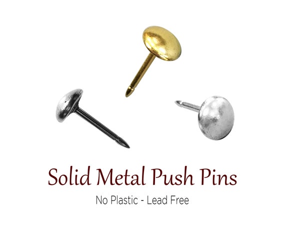 Gold & Silver Small Dome Push Pins Small Profile Golden Pins - Etsy