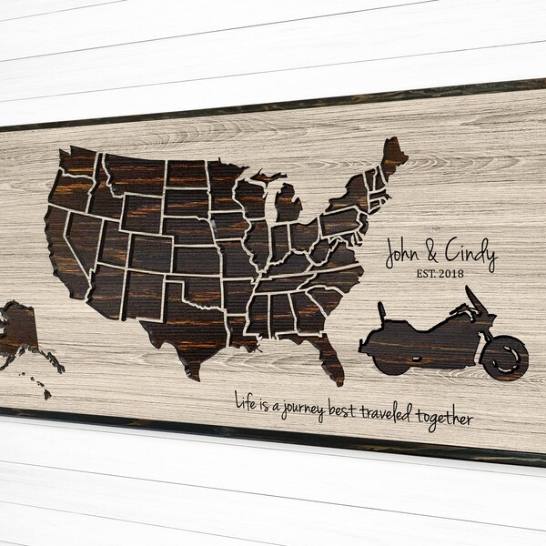 Push Pin Map - Etsy