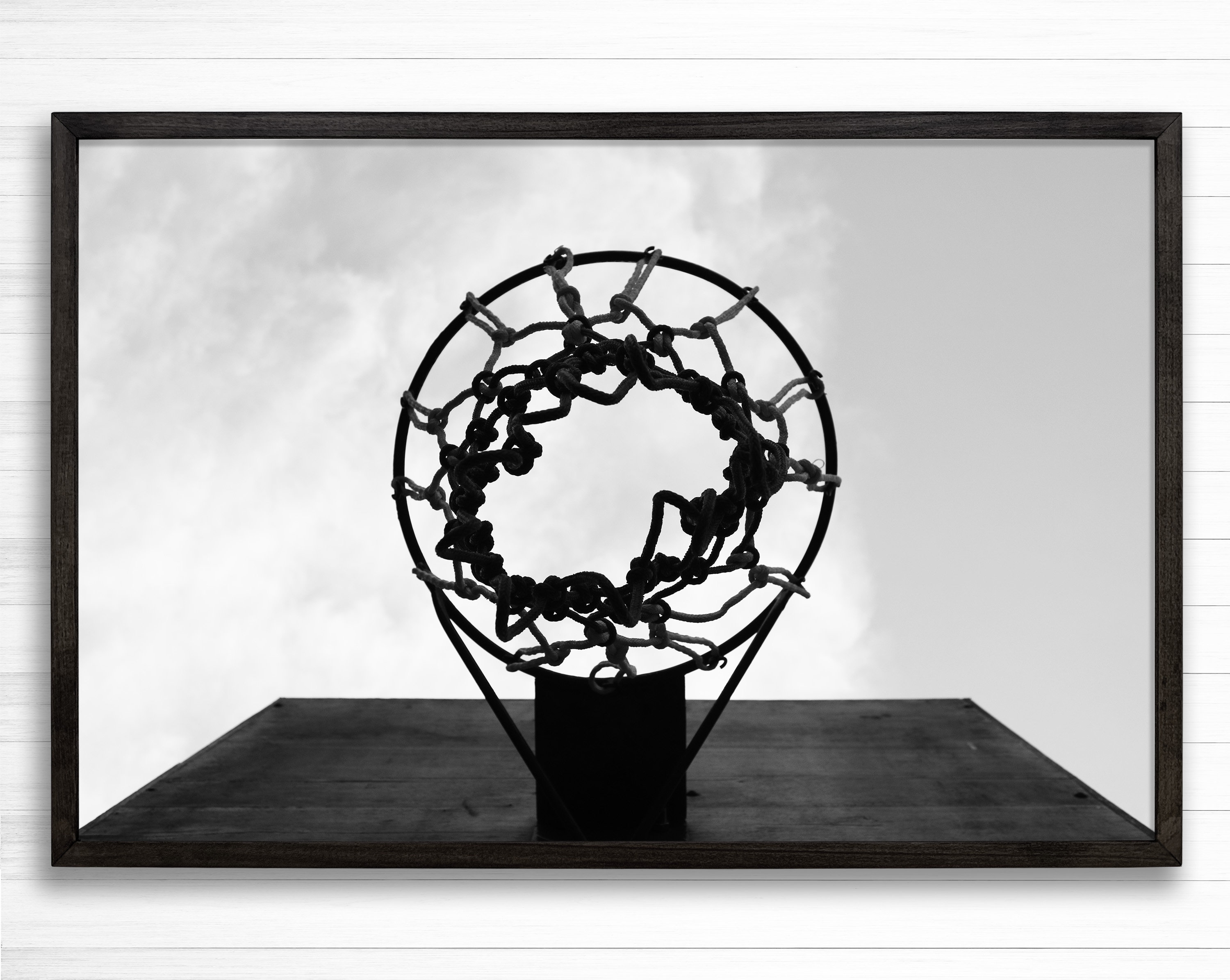 Basketball Hoop Wall Decor | Abstract Basketball Art | Framed Canvas ...