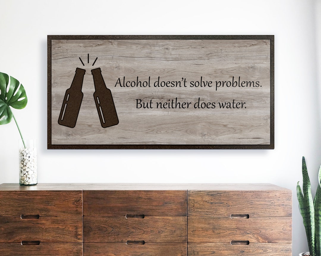 Carved | Funny Drinking Quotes | Bar Décor | Game Room Décor | Carved ...