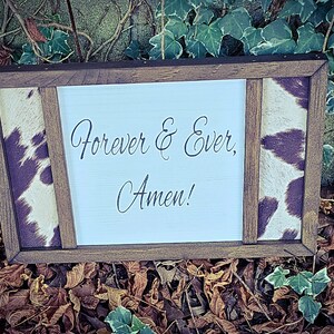 Custom Cowhide Welcome Sign Cow Print Sign Your Text - Etsy