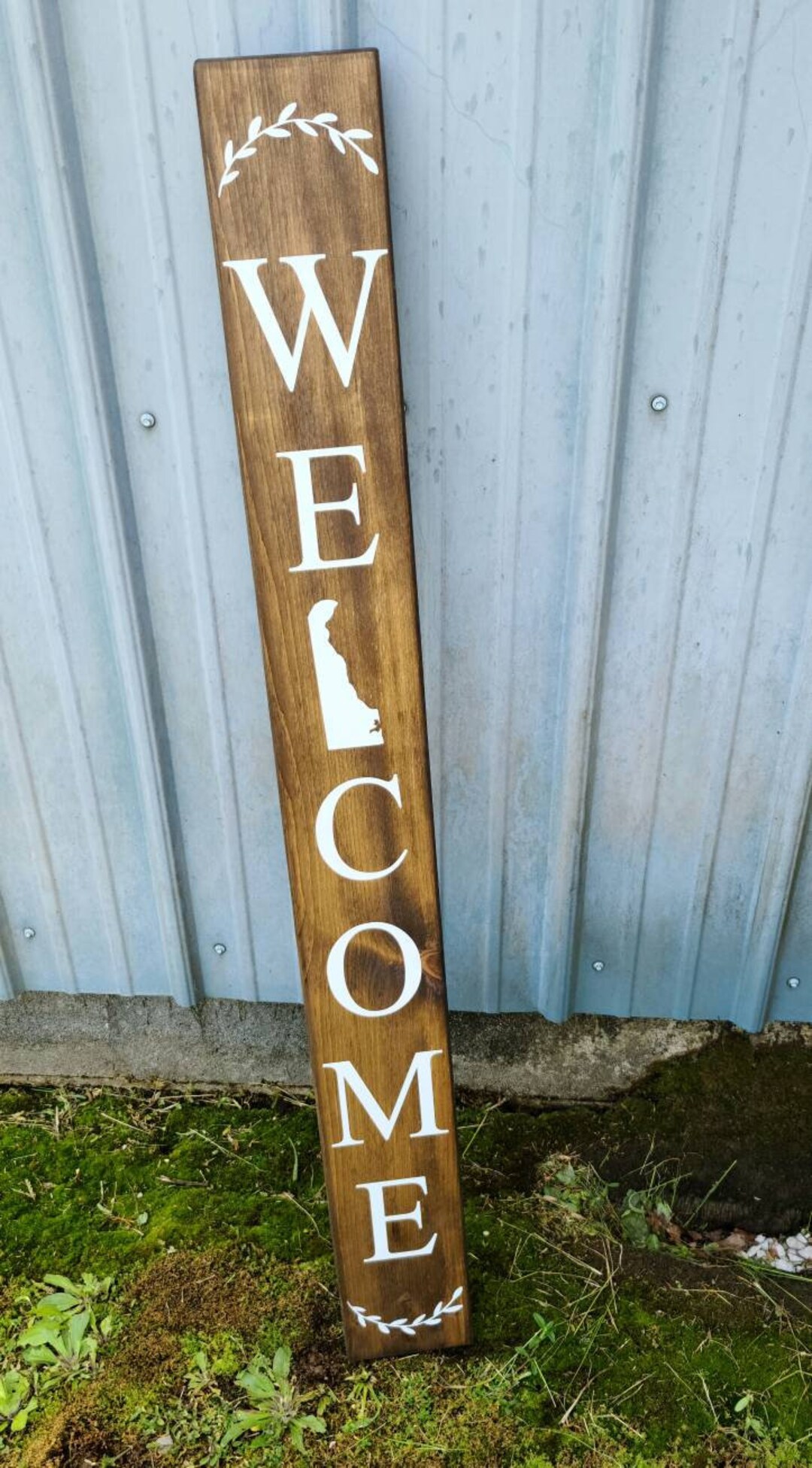 Farmhouse Welcome Sign, Delaware State Sign 2/3/4/5 Feet Lengths ...