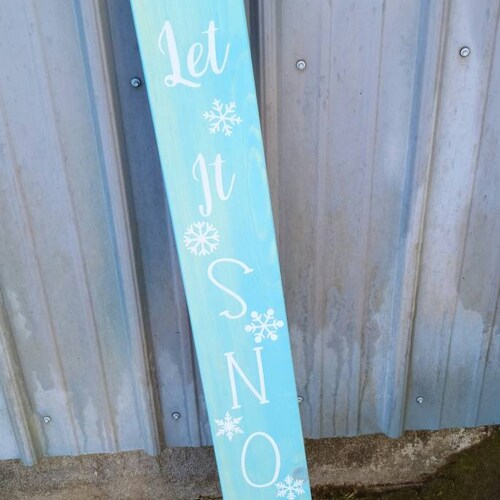 Let It Snow Wood Sign - Etsy
