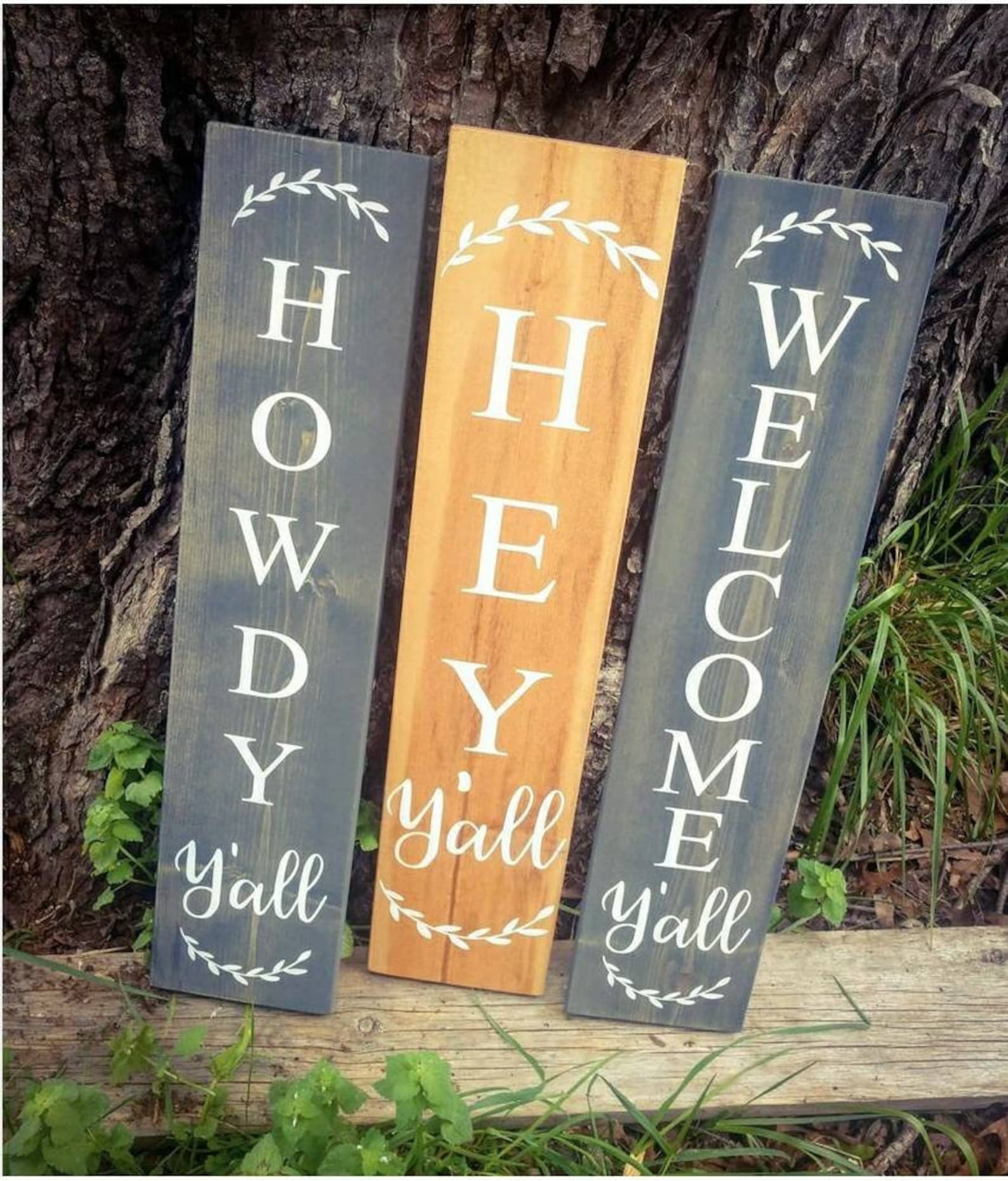 Farmhouse Welcome Sign, State Sign - Choose Your Size Color Wooden ...