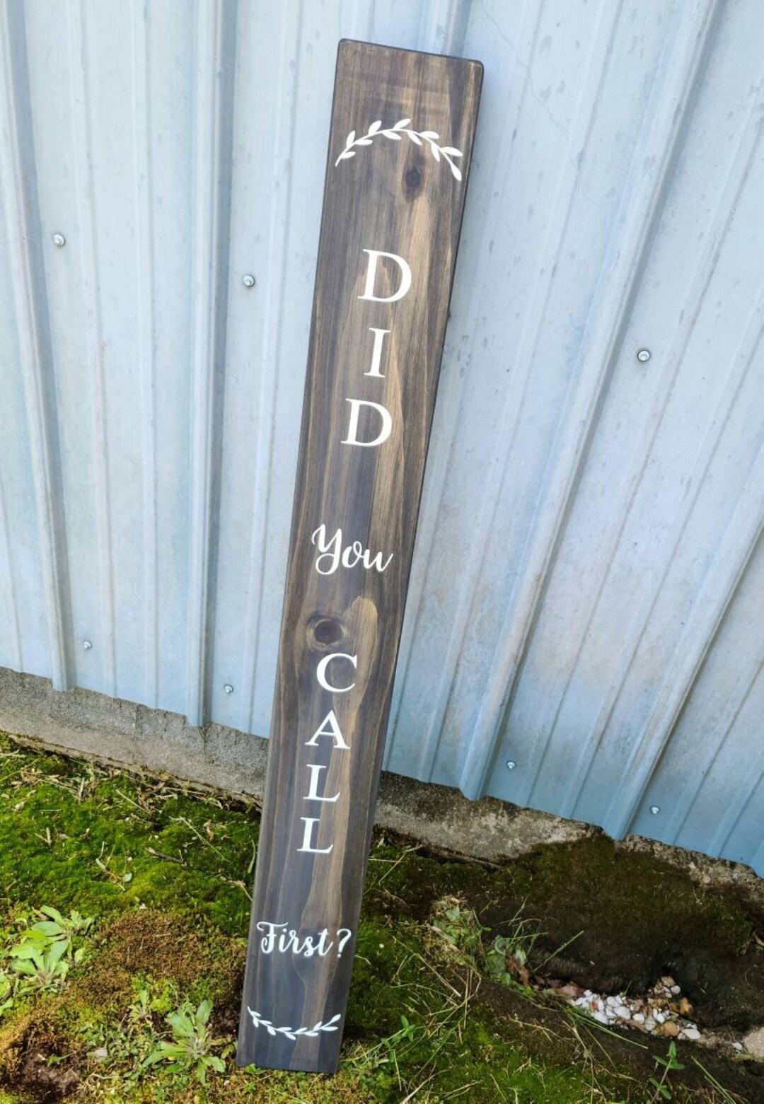 Did You Call First Welcome Sign - Wooden Rustic Farmhouse Decor, Door ...