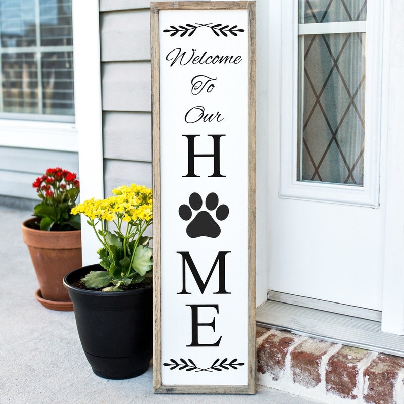 Paw Welcome Svg - Etsy