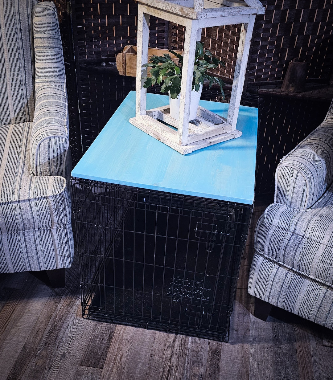 Dog Crate Wood Cover, Dog Kennel Wood Top Cover, Choose Your Size Wire ...