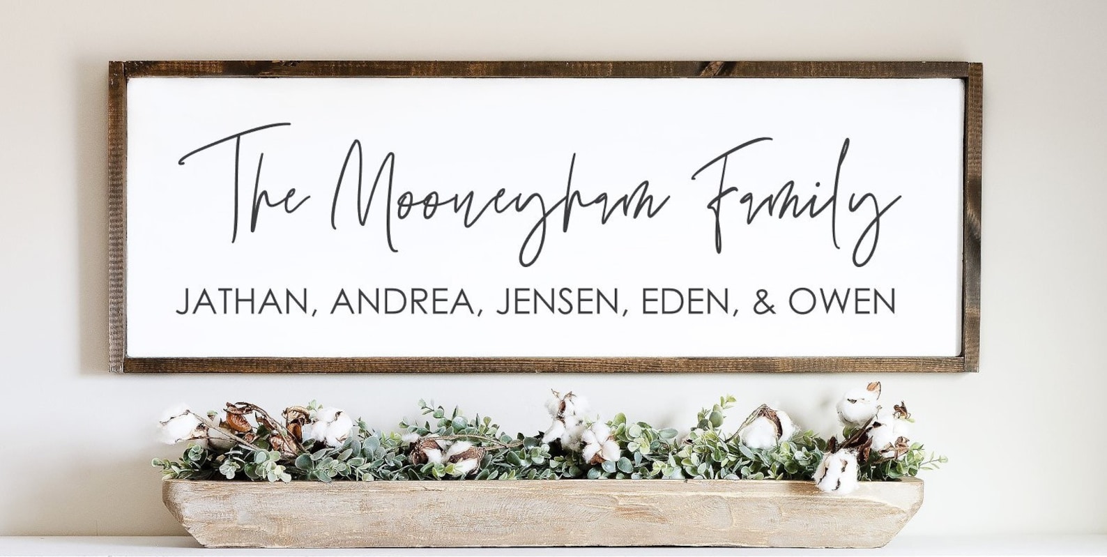 Farmhouse Custom Personalized Wall Sign, Master Bedroom, Entryway Wall ...