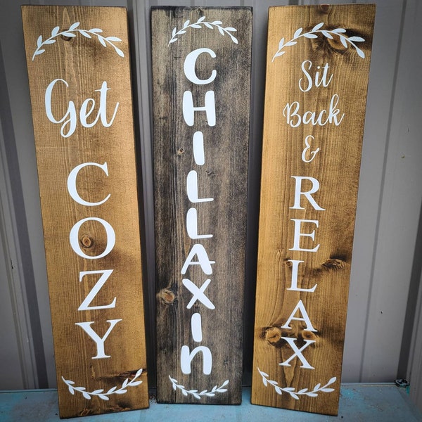 Vertical Wood Signs - Etsy