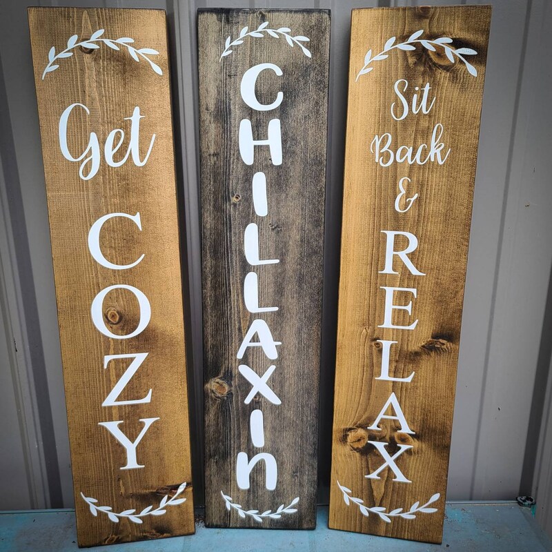 Vertical Wood Signs - Etsy